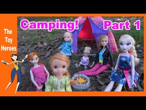 Anna And Elsa Toddlers Camping! Part 1 - Get Lost In The Woods ...