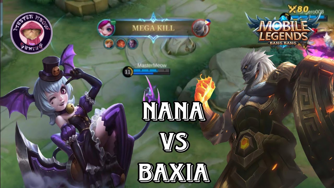 Nana Gameplay | Nana vs Baxia #mobilelegends #mlbb - YouTube