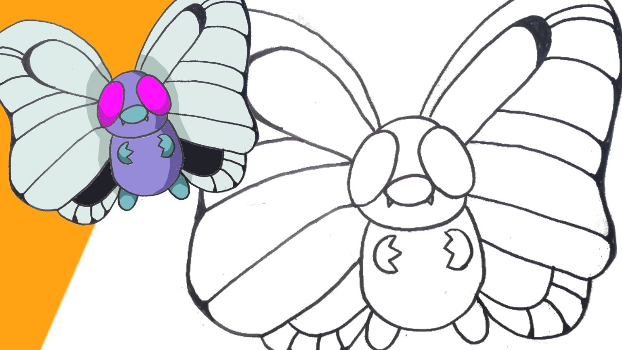 Aprende a dibujar Butterfree (Pokémon) paso a paso | How to draw ...