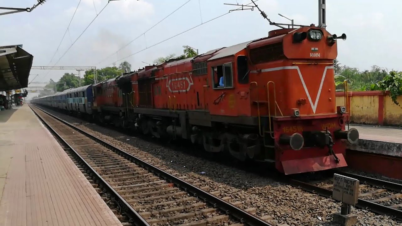 Twin Diesel Loco Compilation! WDM3A & 3D with SF Express [Full HD ...