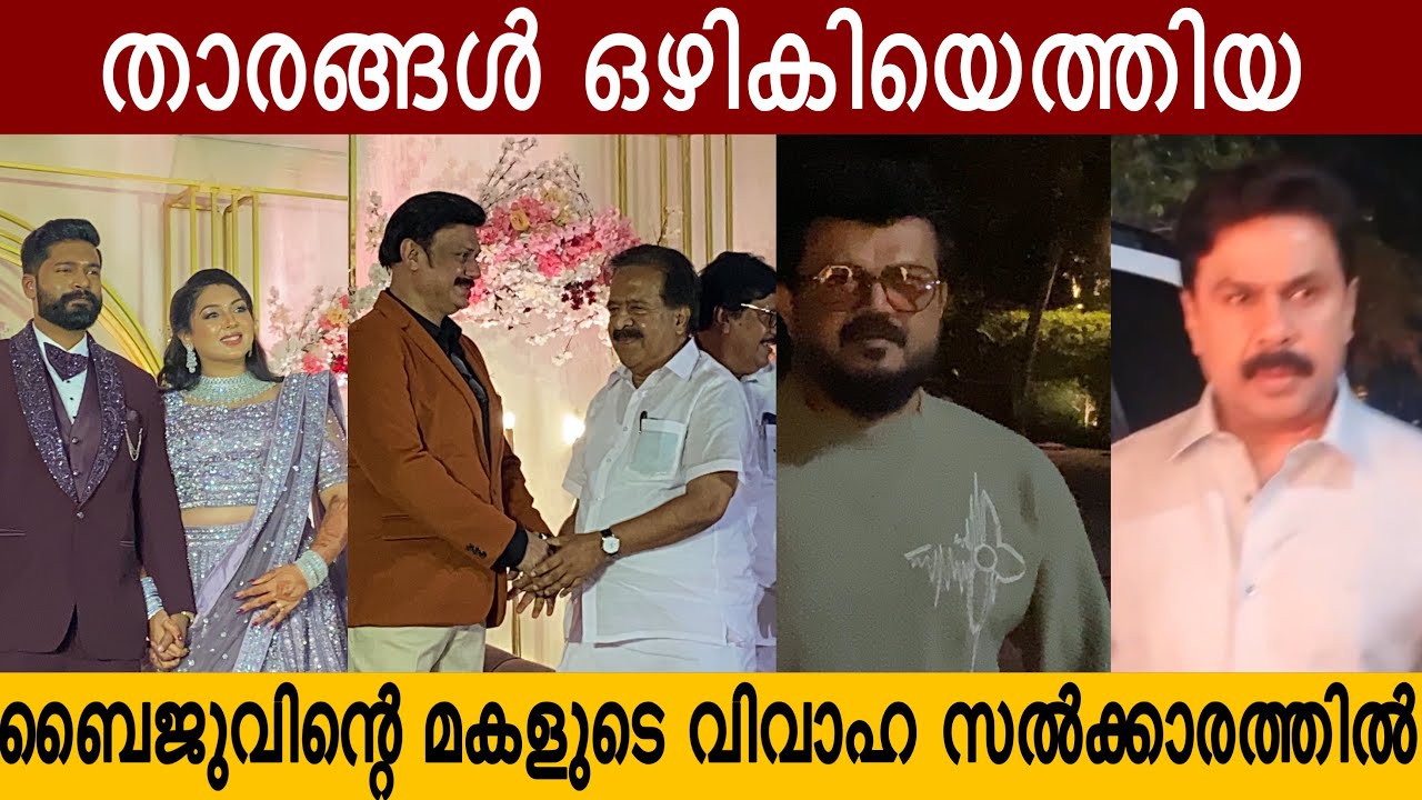 Actor Baiju Santhosh‘s Daughter Wedding Reception Full Video | Dileep ...