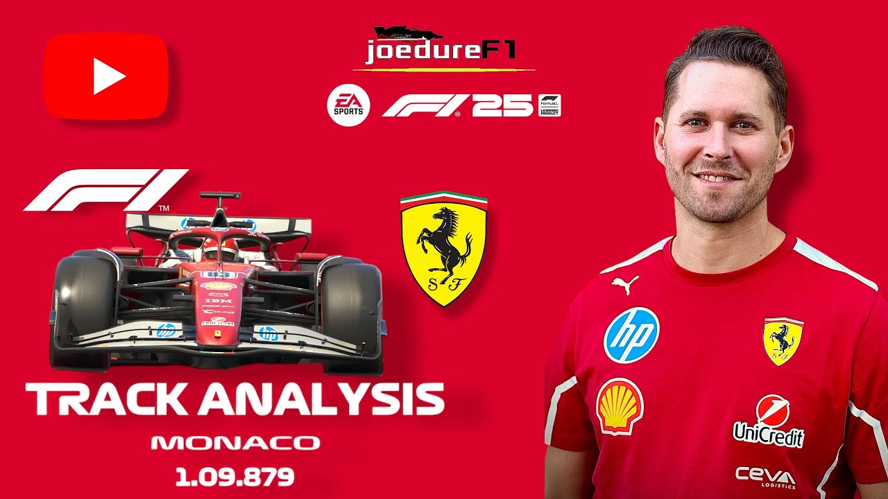 F1 25 Track Analysis Monaco - Slow-Motion Racing Line Guide #formula1 # ...