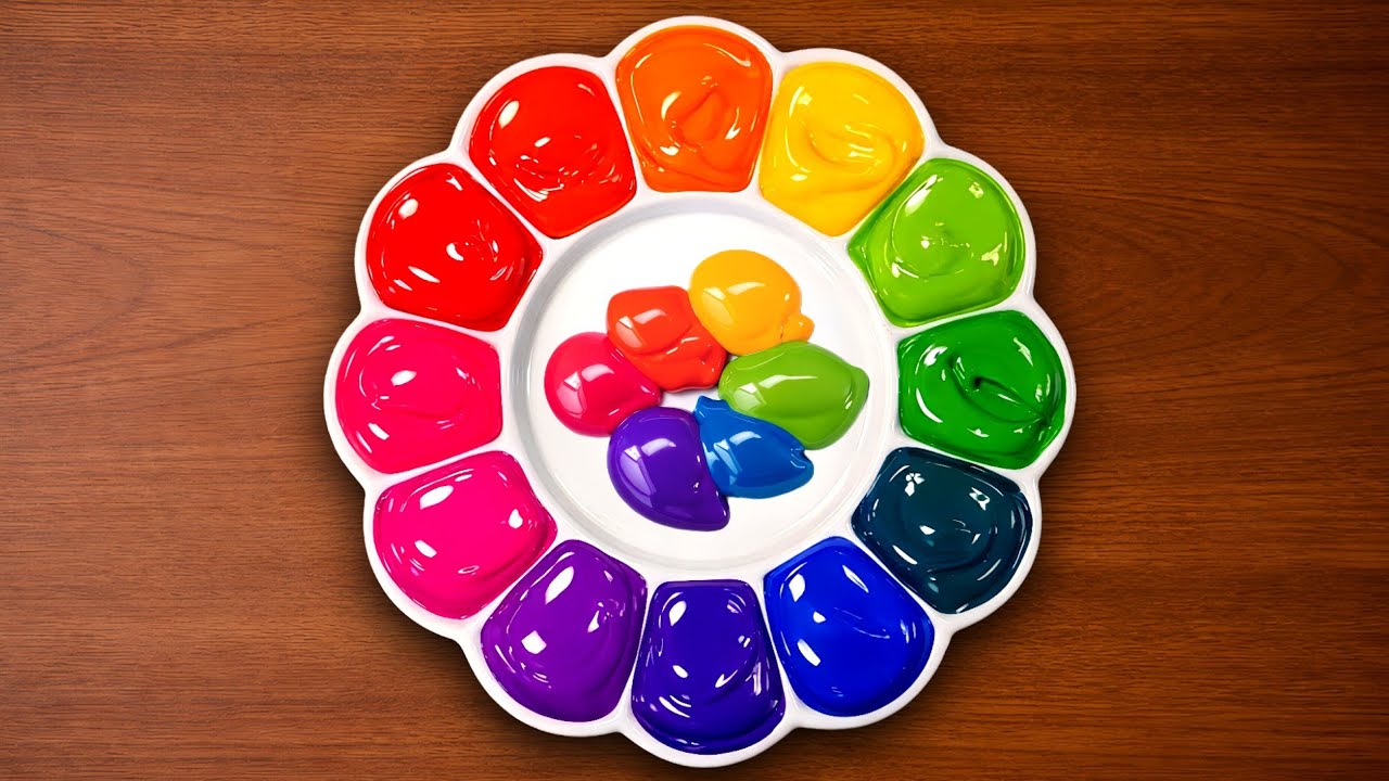 You Must See This Satisfying Rainbow Color Mixing Hack! Art Tenka - YouTube