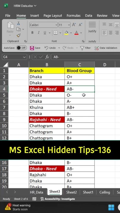 MS Excel Tips and Tricks (136) - YouTube
