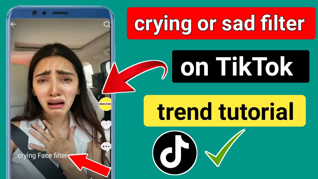 Crying face filter on tiktok.How to get crying or sad face filter on ...