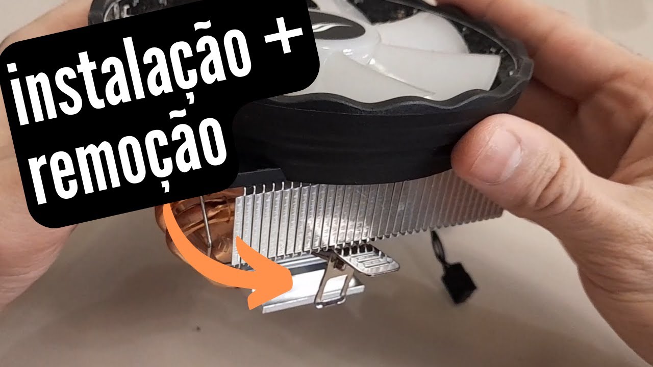 Como instalar e remover cooler com trava lateral - YouTube