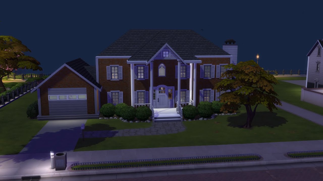 Colonial House | Sims 4 Speed Build - YouTube