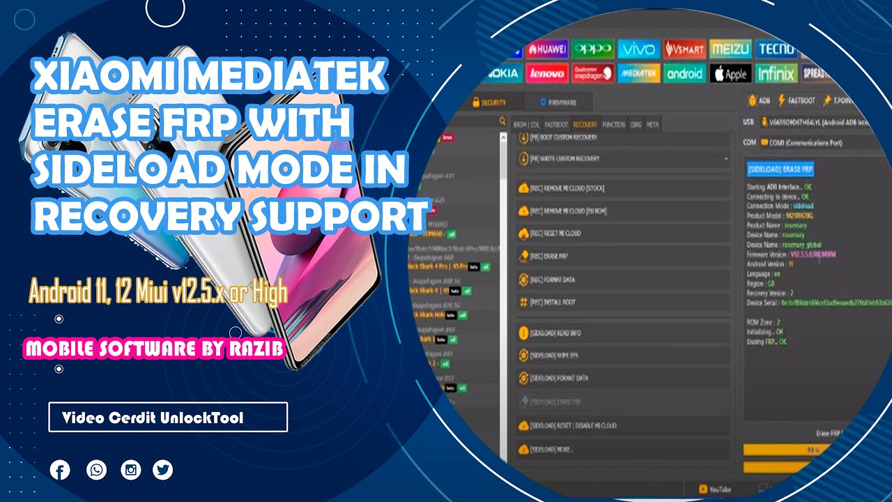 Xiaomi Mediatek Erase FRP With Sideload Mode in Recovery Support ...