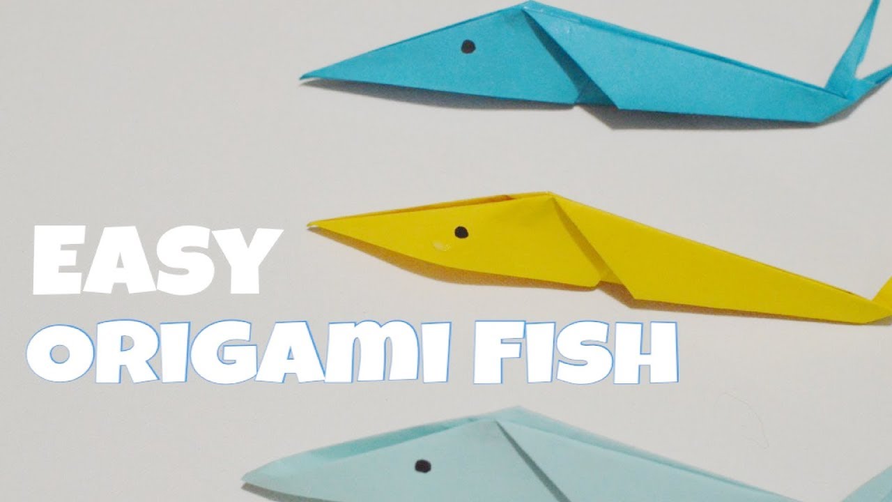 Easy Fish Origami for kids - YouTube