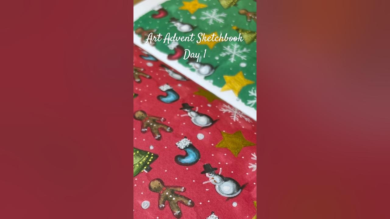 Day 1: Art Advent Sketchbook by ⁠@TheCassieProjects # ...