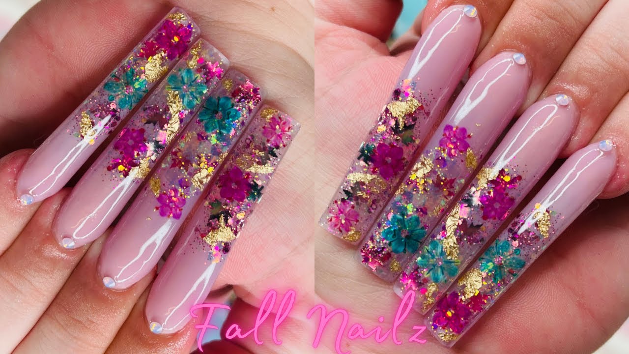 BOMB NAILS| FALL NAILS 2023| ACRYLIC ENCAPSULATION - YouTube