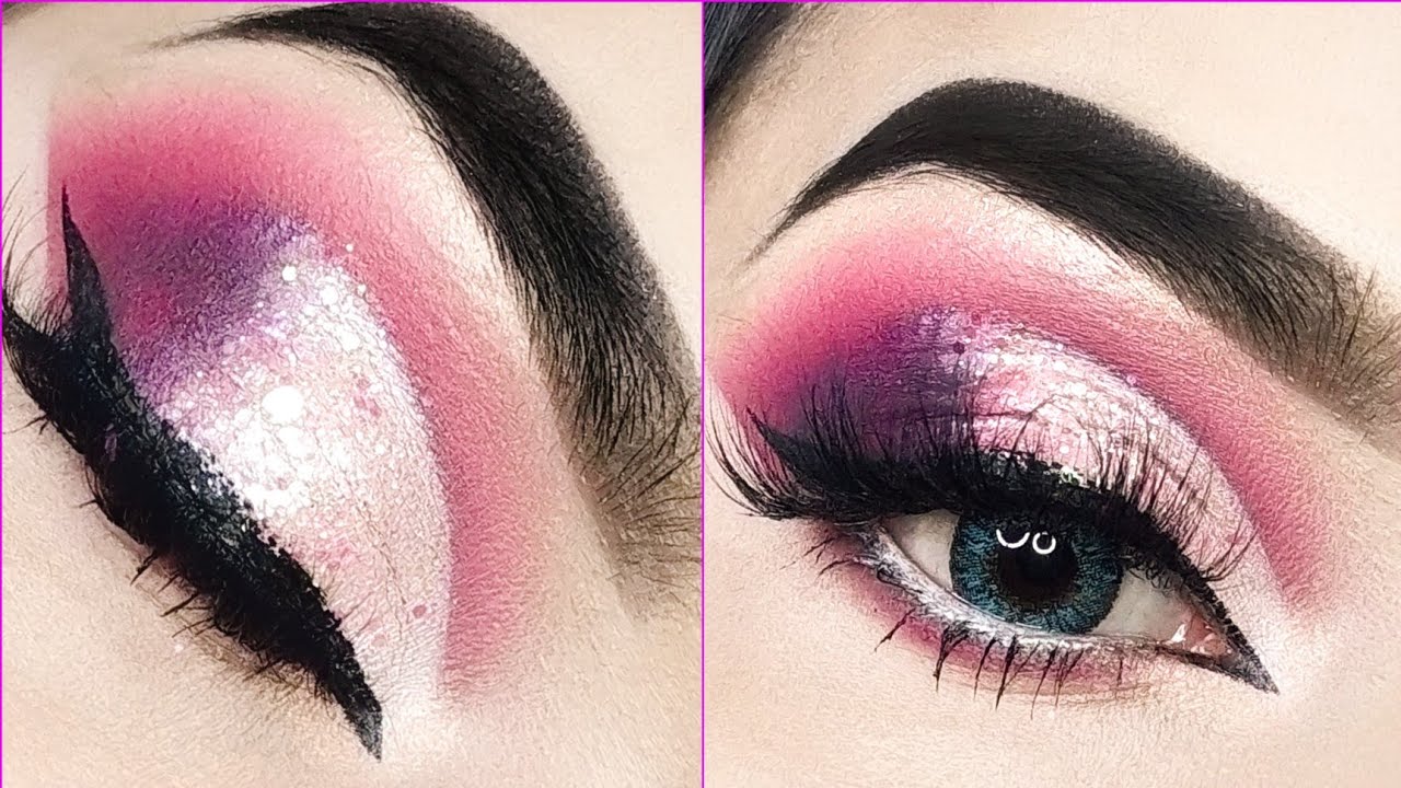 Half Cut Crease Eye Makeup for Biggners . step by step. बहुत ही आसान ...