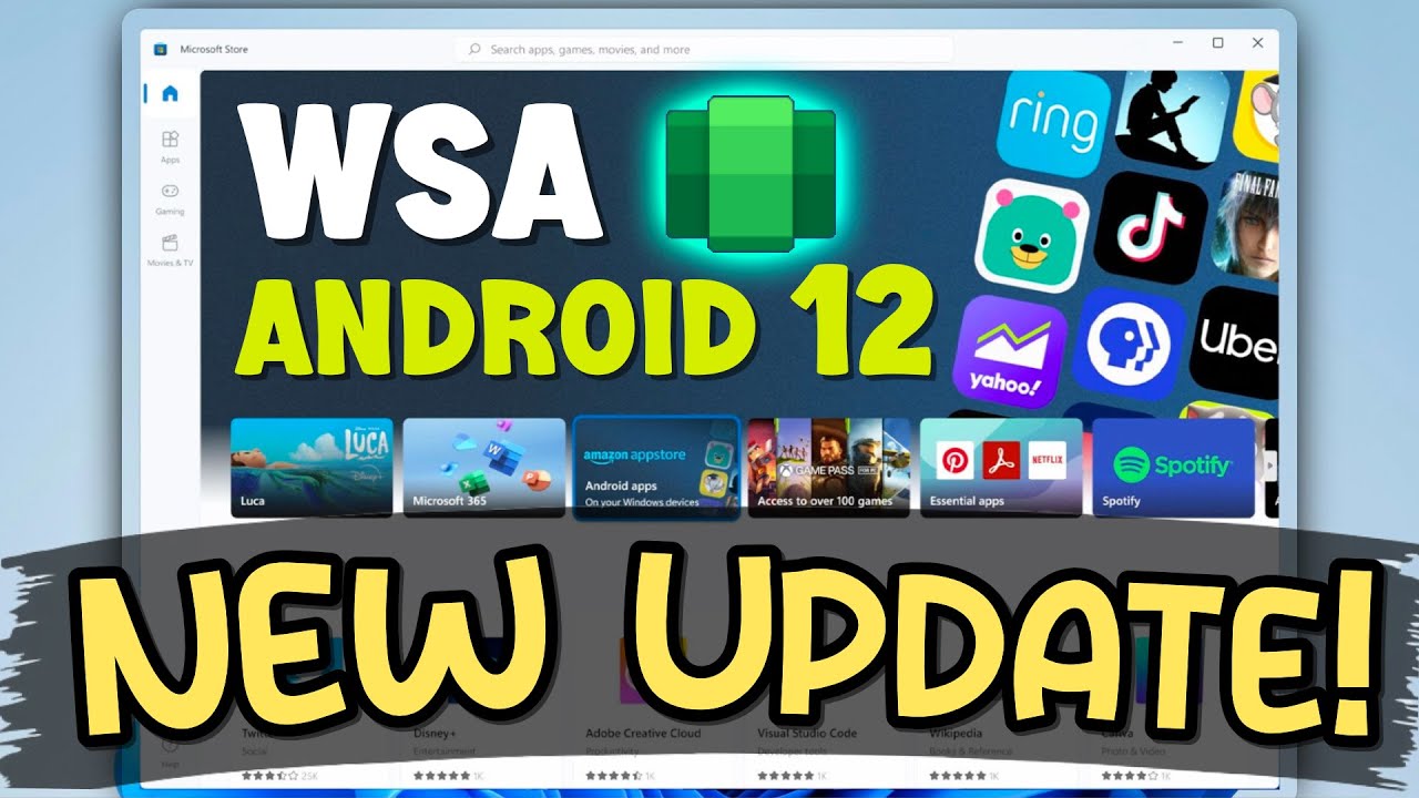 WSA Windows 11 updated to Android 12.1 😱 new Settings app, tons of new features and improvements ...