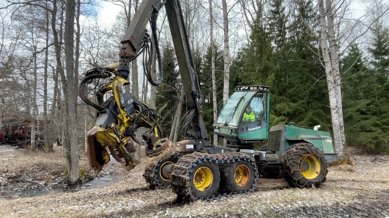 Köp Skördare Timberjack 1470 på Klaravik - YouTube