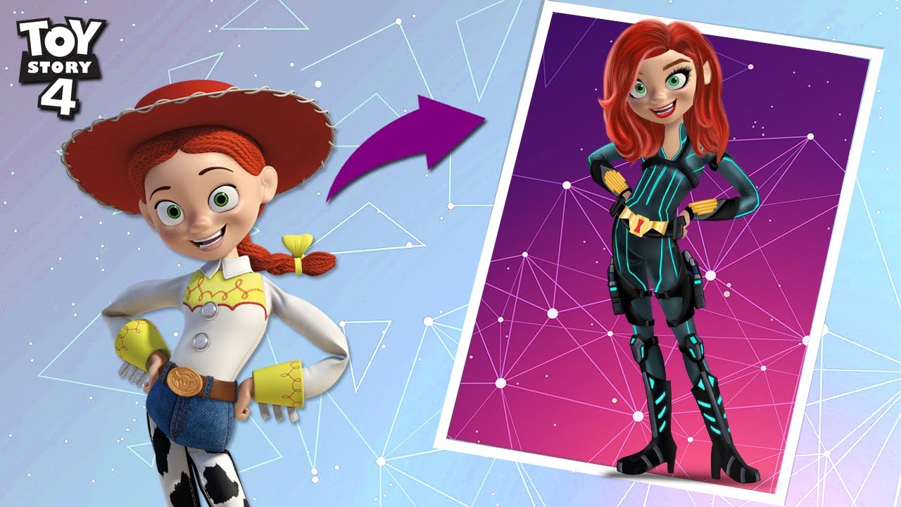 Toy Story 4: Jessie Transform Into Black Widow - YouTube