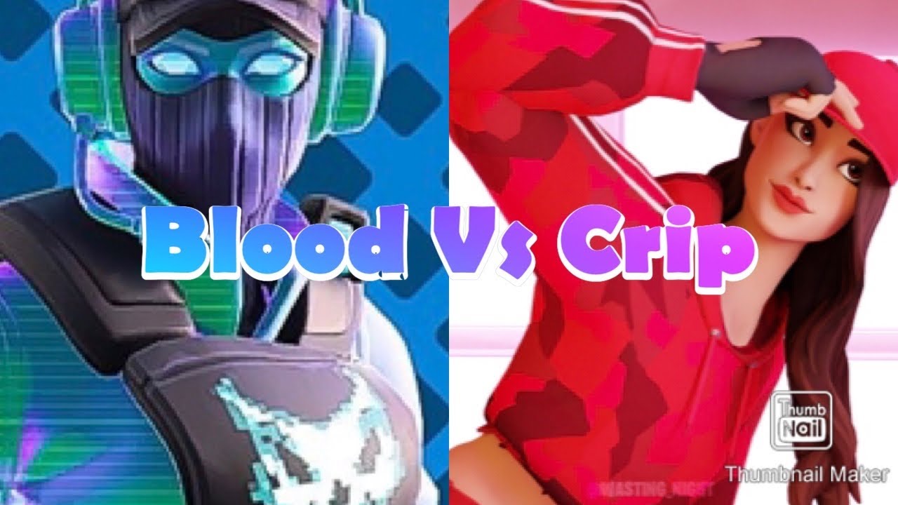 Blood vs crip - Fortnite ROLEPLAY - YouTube