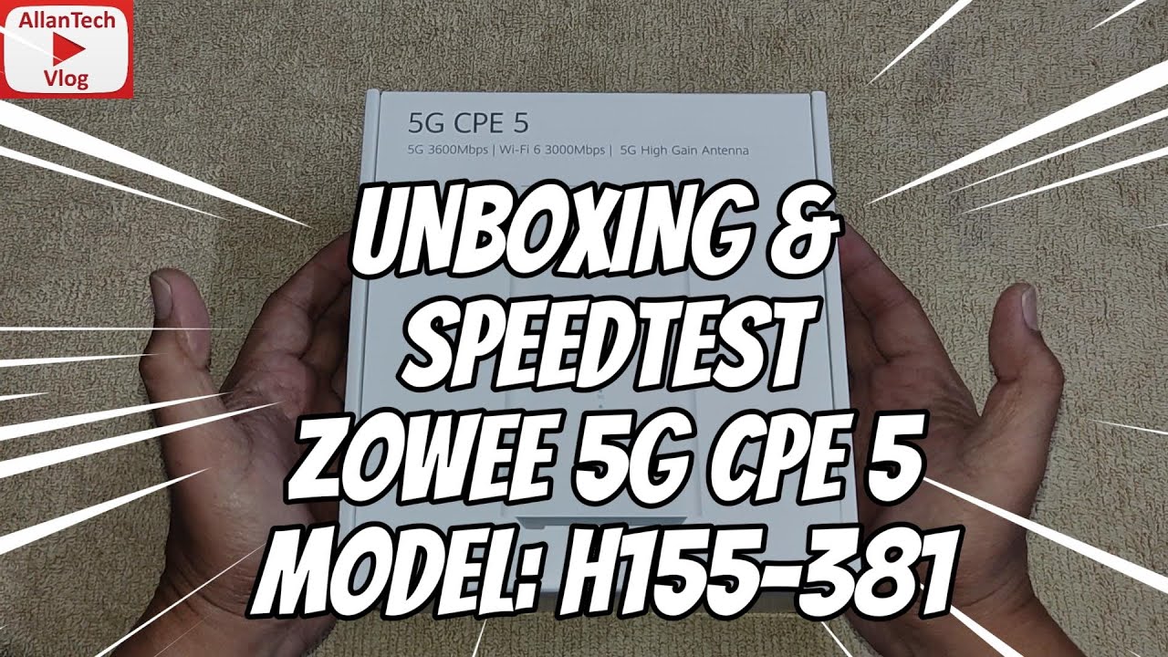 5G CPE 5 H155-381 | 5G and 4G | UNBOXING AND SPEEDTEST - YouTube