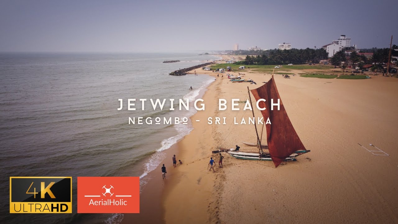 JETWING BEACH | NEGOMBO - SRI LANKA IN 4K (DRONE) - YouTube