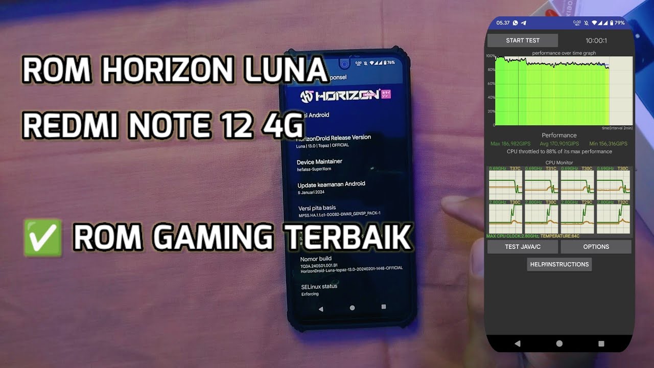 INSTAL PREVIEW ROM HORIZON LUNA DROID OFFICIAL | REDMI NOTE 12 4G - YouTube