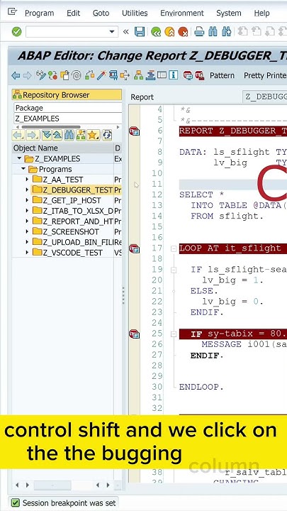 Debug ABAP #abap #debugging #shorts - YouTube Debug ABAP #abap #debugging #shorts - YouTube