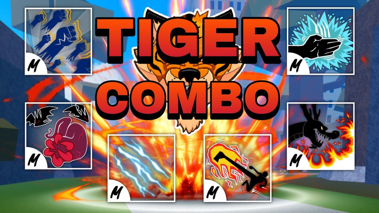 BLOX FRUITS TIGER COMBO / ブロックスフルーツタイガー(虎)コンボ #bloxfruits # ...