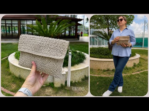 ÇOK KOLAY ✅ TIĞ İŞİ CLUTCH ÇANTA MODELLERİ ✅ SUPRA İPTEN ÖRGÜ PORTFÖY EL ÇANTASI YAPIMI #crochet