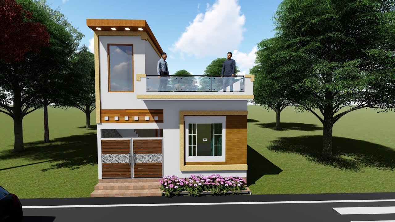 19X33 Ghar Ka Naksha || 2 Bedroom House Plan || 527 Square feet Me ...