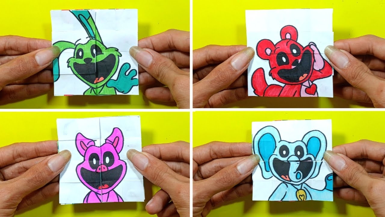 DRAWING TRICK & CUTE CRAFT With SMILING CRITTERS Poppy Playtime Chapter ...