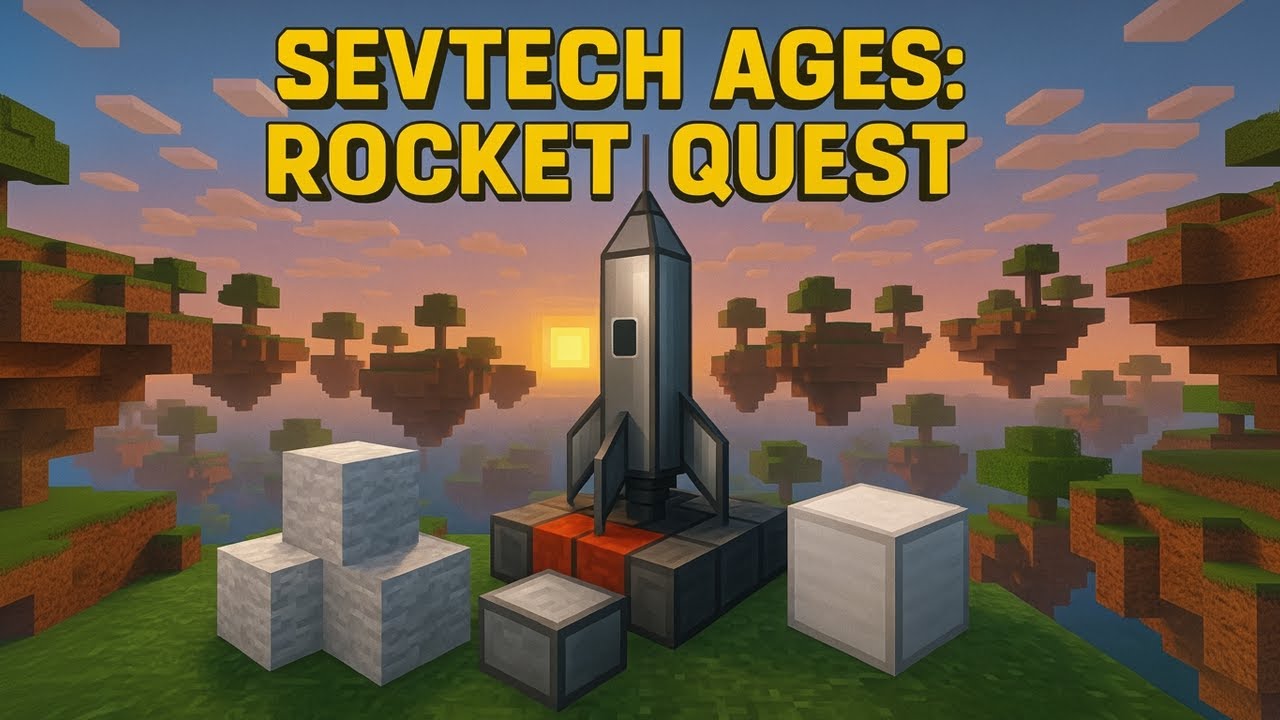 SevTech Ages of the Sky🌇 - Minecraft - Part 117 - Tier 3 Rocket - YouTube