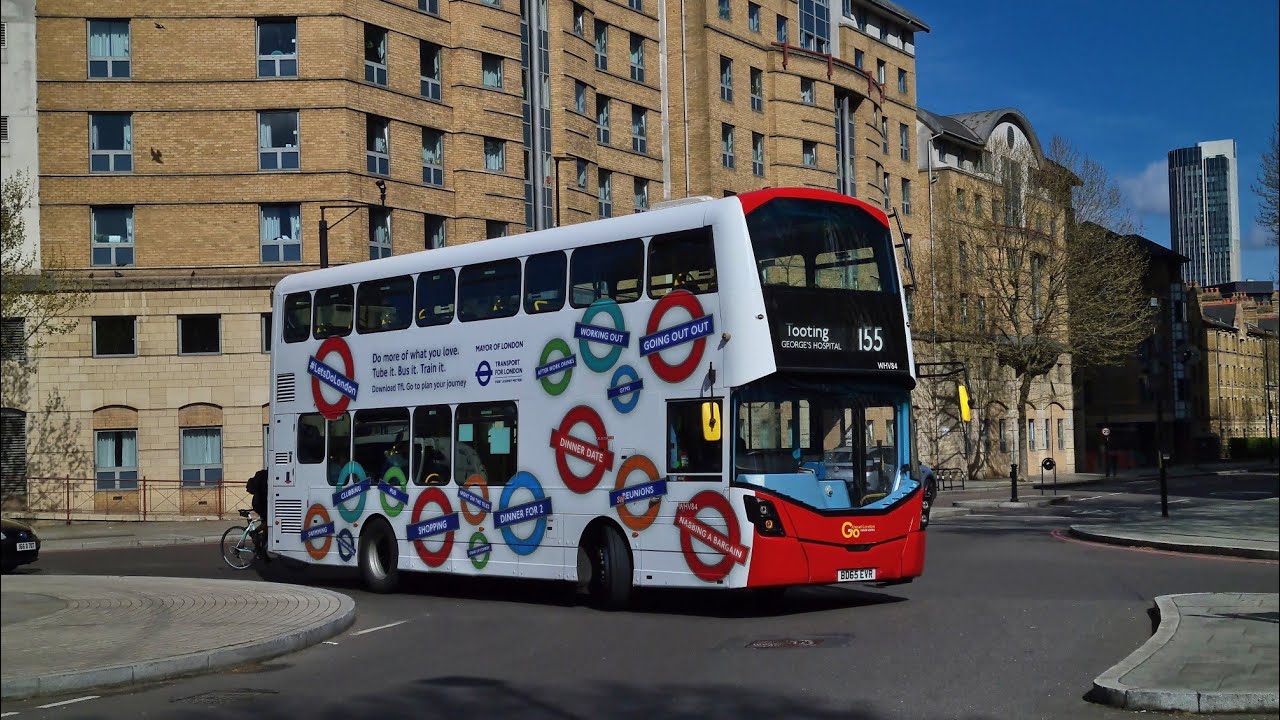 Full Journey on the Route 155 (WHV84 BD65EVR) Volvo B5LH Wright Eclipse ...