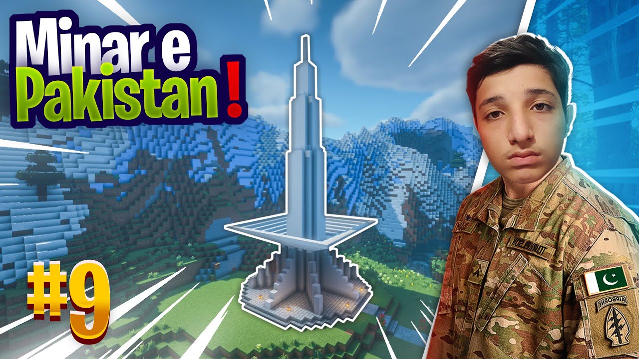 I Made Minar-e-Pakistan In Minecraft #9 - YouTube
