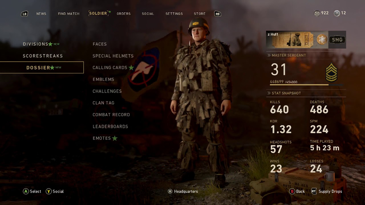 Call of Duty: WWII - How to View LEADERBOARDS - YouTube