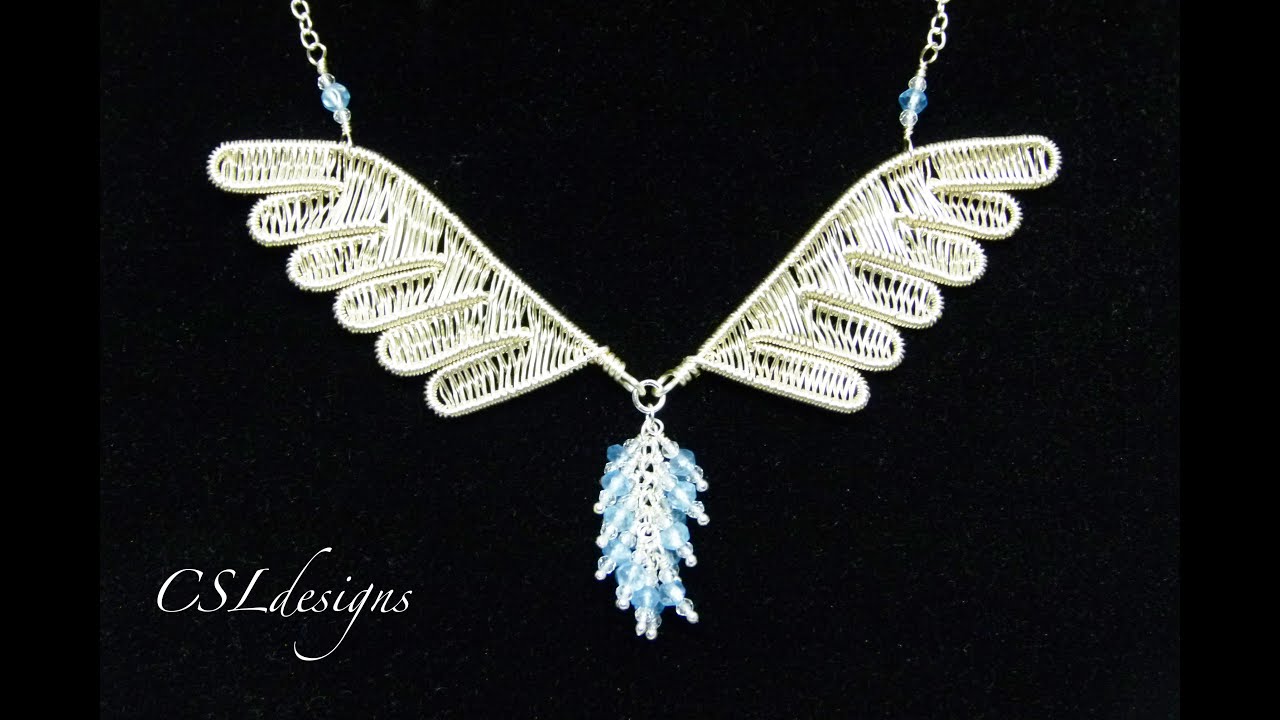 Wirework wings jewellery - YouTube