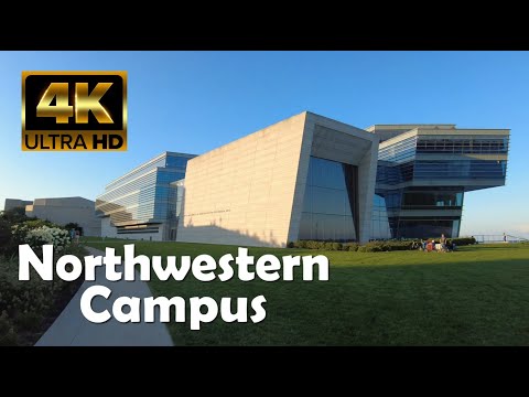 Northwestern University | 4K Campus Walking Tour at Sunset