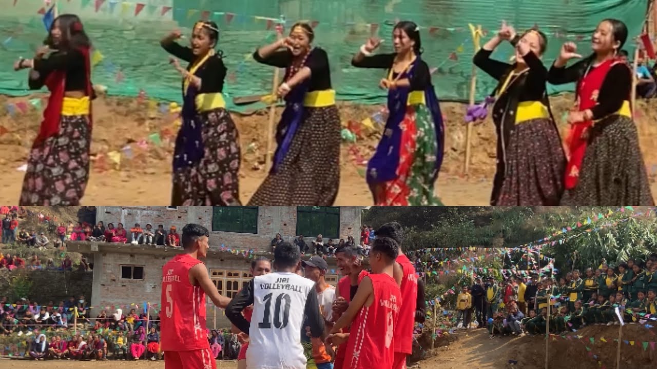 Jiri Volleyball Team Dance With Dancer Girls. - YouTube