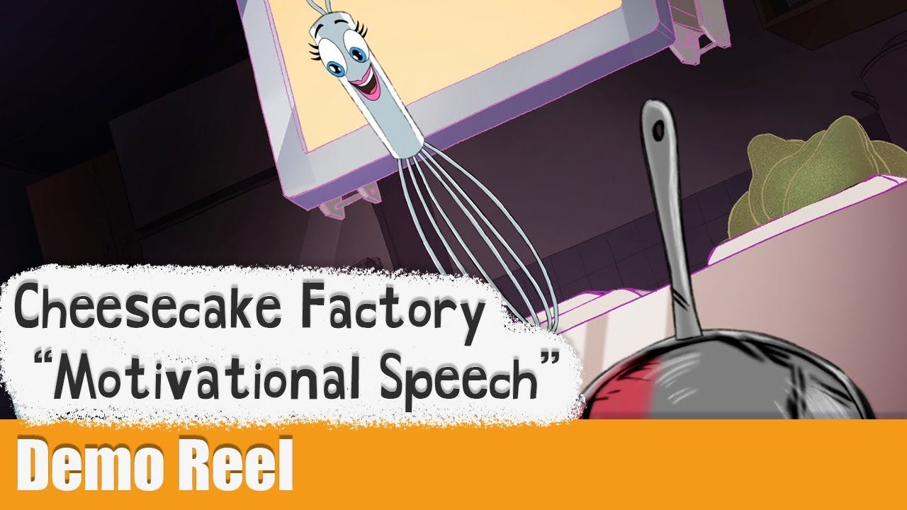 Cheesecake Factory - "Motivational Speech" Animation Demo Clip - YouTube
