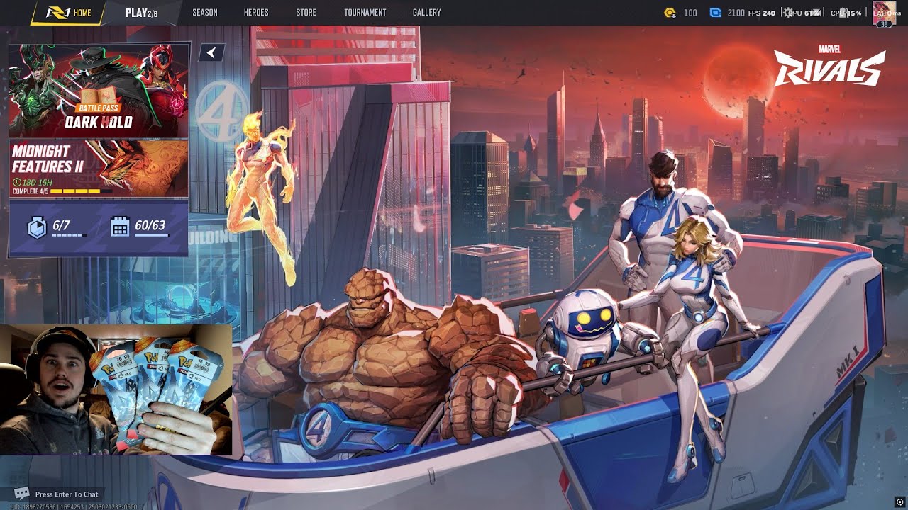 Marvel Rivals but we open a Pokemon pack every win. - YouTube
