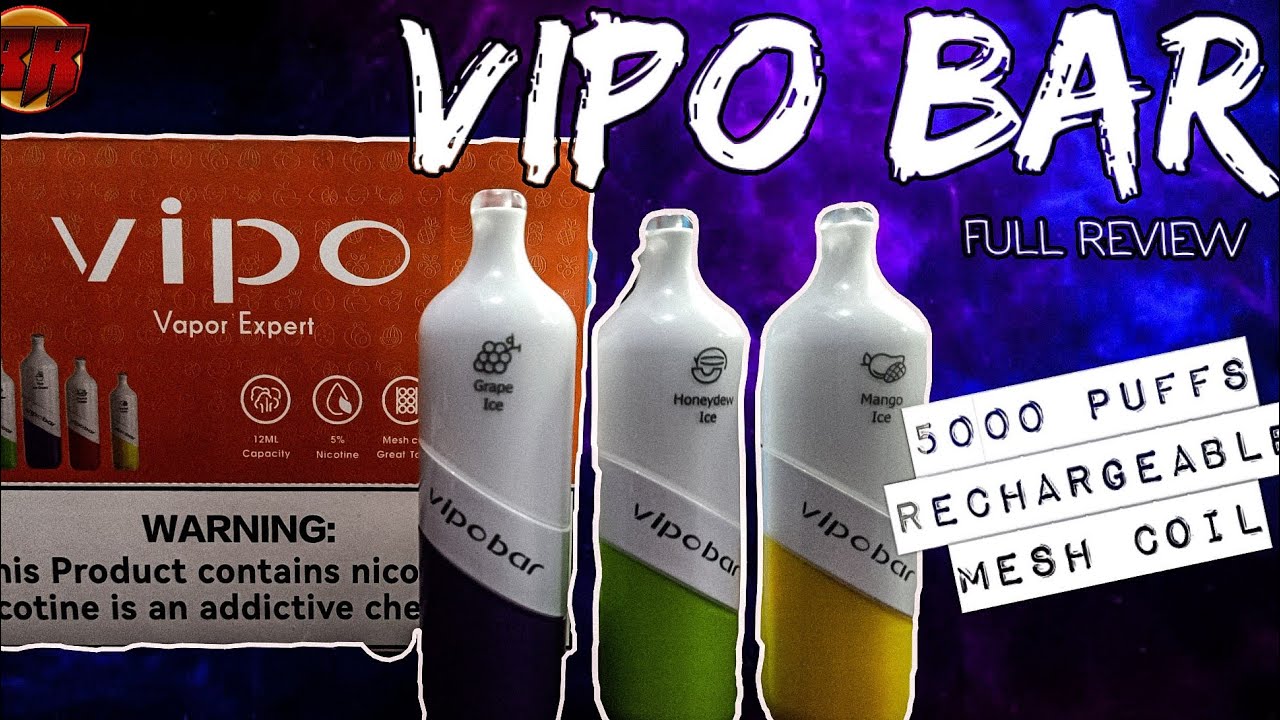 VIPO BAR | VIPO VAPE | 5000 puffs | MESH COIL | RECHARGEABLE - YouTube