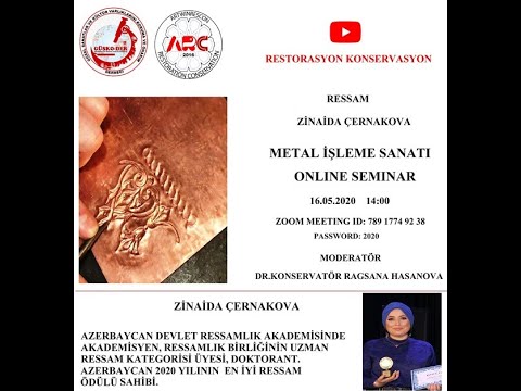 METAL İŞLEME SANATI - ÇEKANKA. ЧЕКАНКА. ONLINE SEMINAR