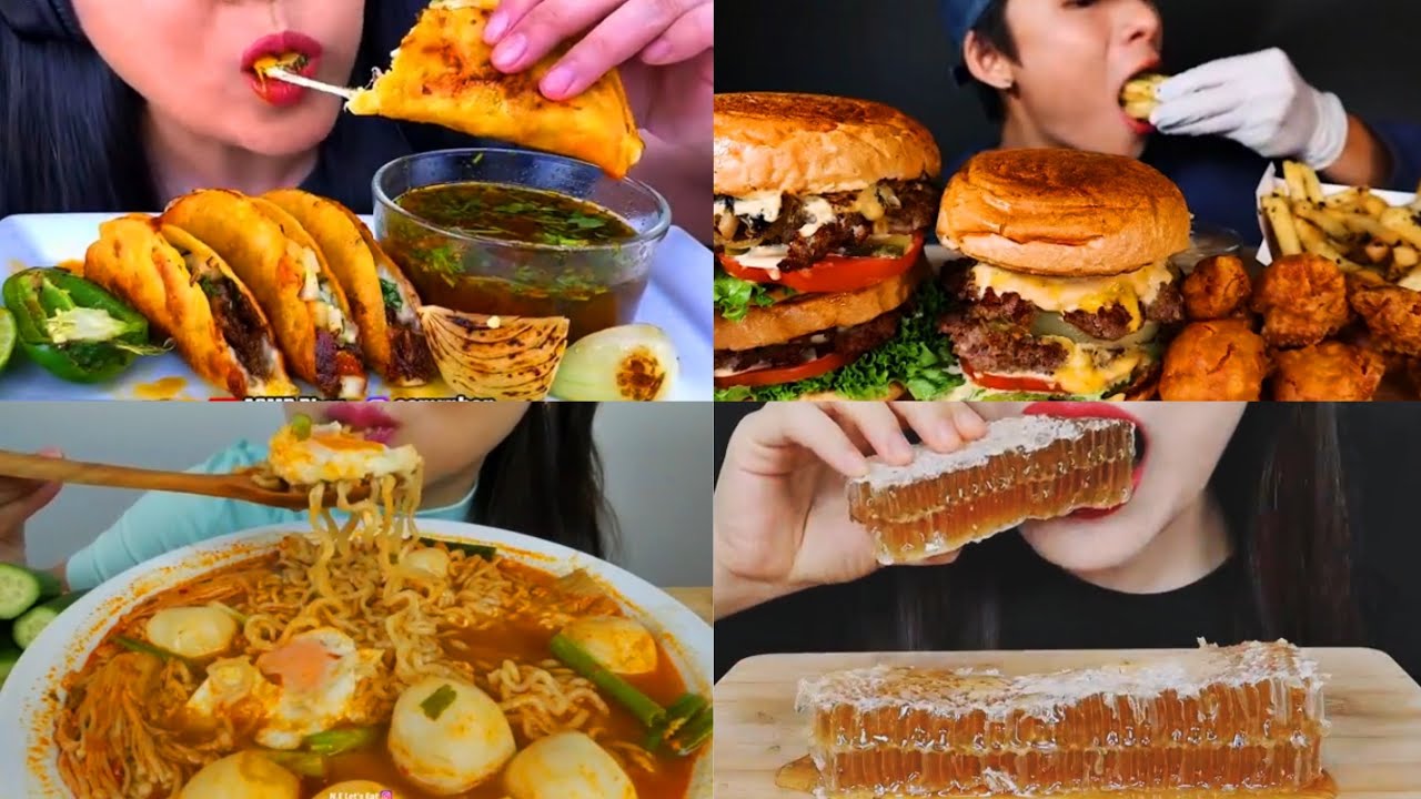 ASMR BEST EATING MUKBANG COMPILATION VIDEO| TASTY BYTES | MUKBANG VIDEO ...