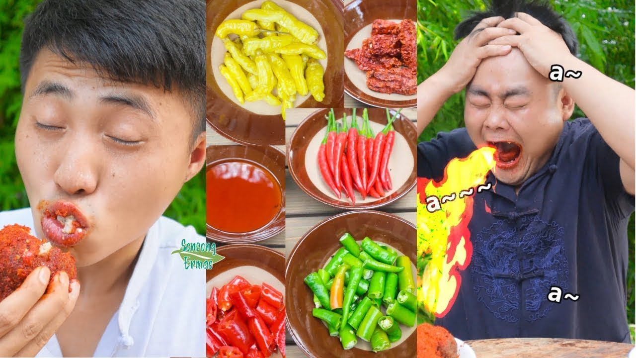 ASMR Mukbang Spicy Food Challenges #45 - YouTube