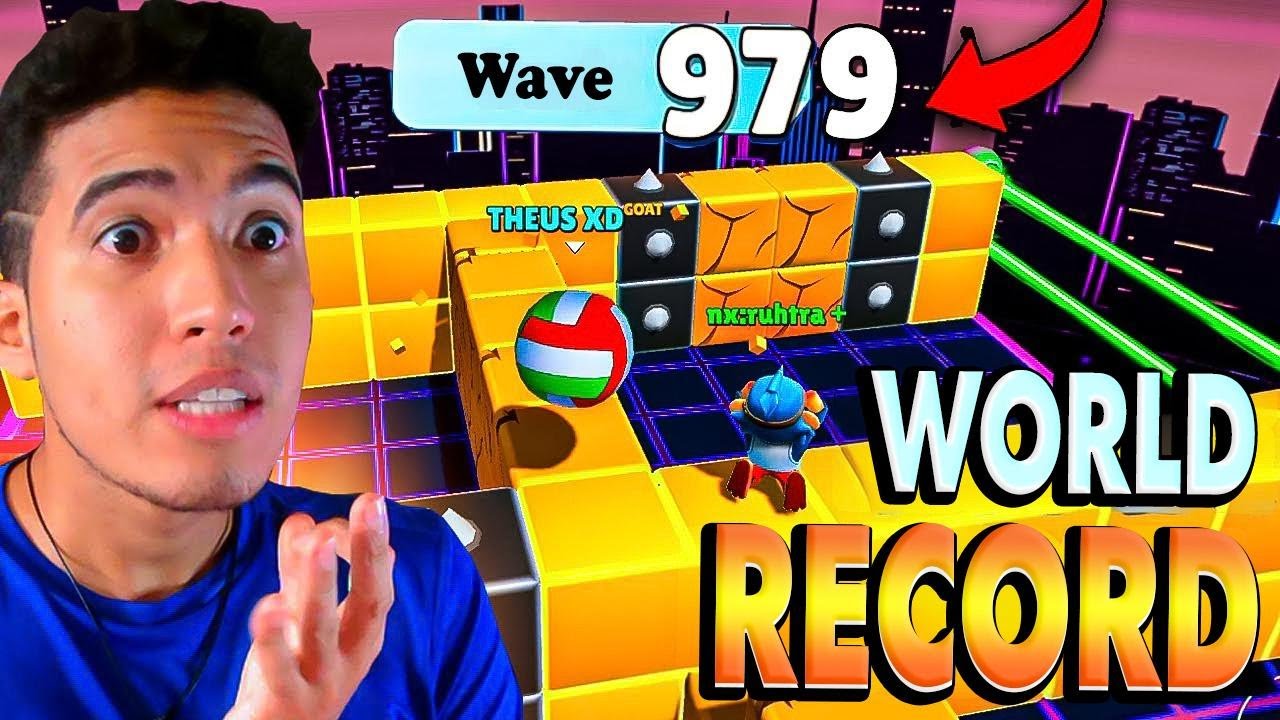 😱 I Used the Ball 🏐 to Smash the Infinite Block Dash World Record 🤯 ...