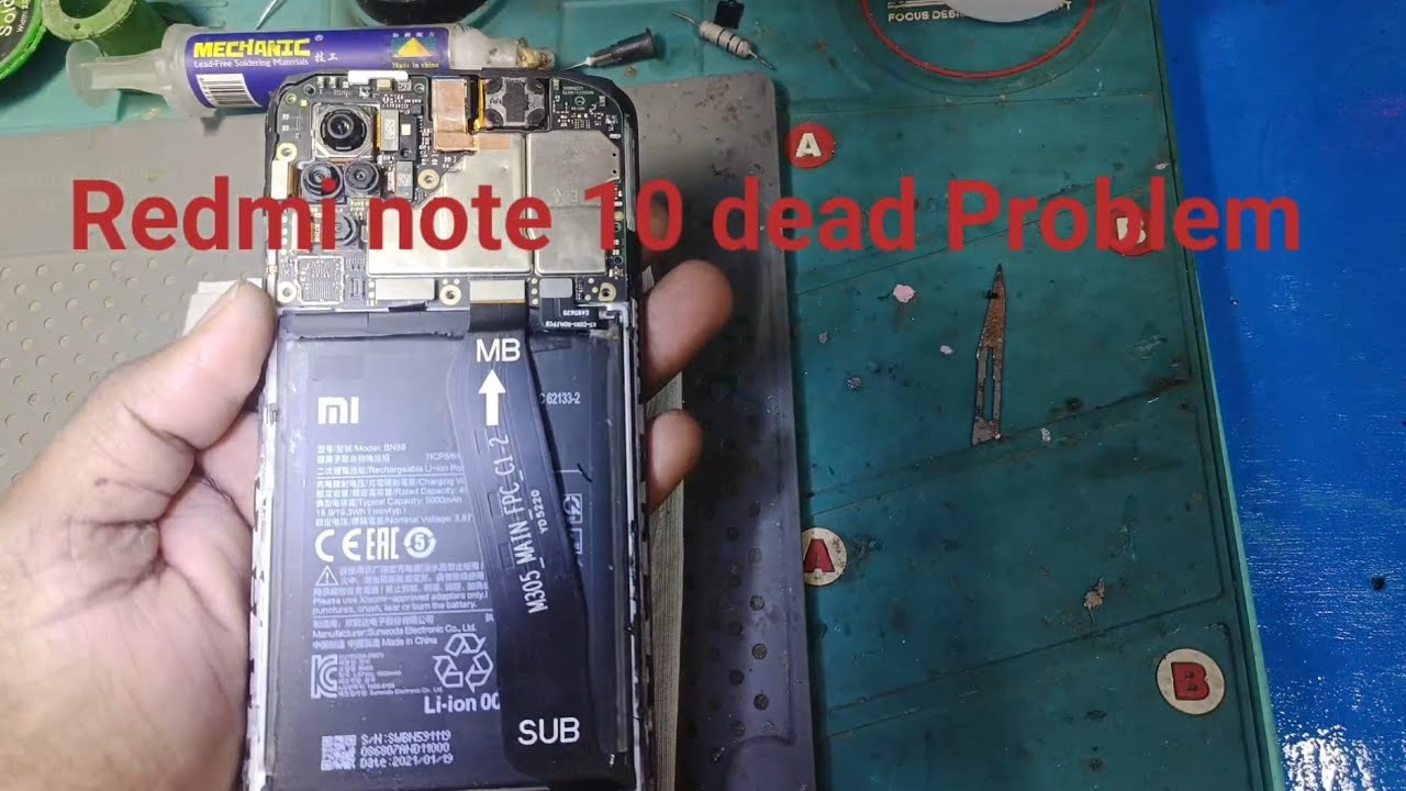 Redmi note 10 Dead problem| Redmi note 10 cpu reball , redmi note 10 ...