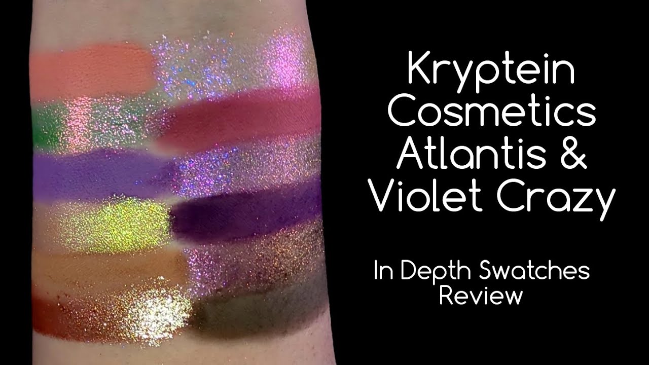 Kryptein Cosmetics Violet Crazy & Atlantis - Review and Swatch Party ...