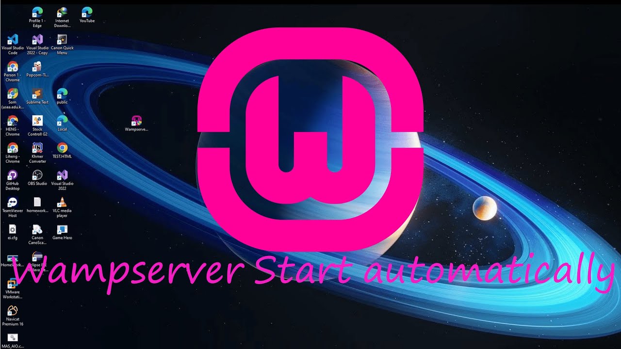 Config Wampserver Start automatically - YouTube