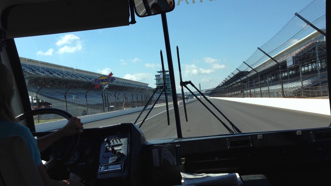 Bus Ride Around Indy 500 Track - YouTube