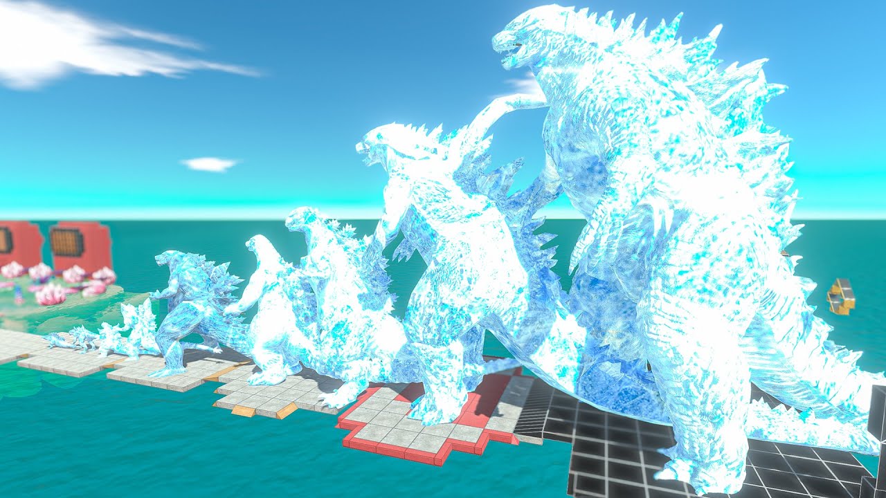 EVOLUTION of GODZILLA ICE Size Comparison VS Mechagodzilla + King ...