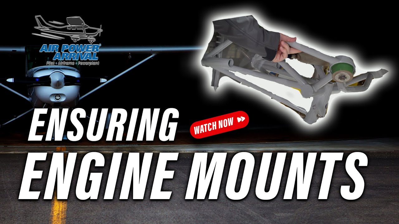 Checking Aircraft Engine Mounts - YouTube