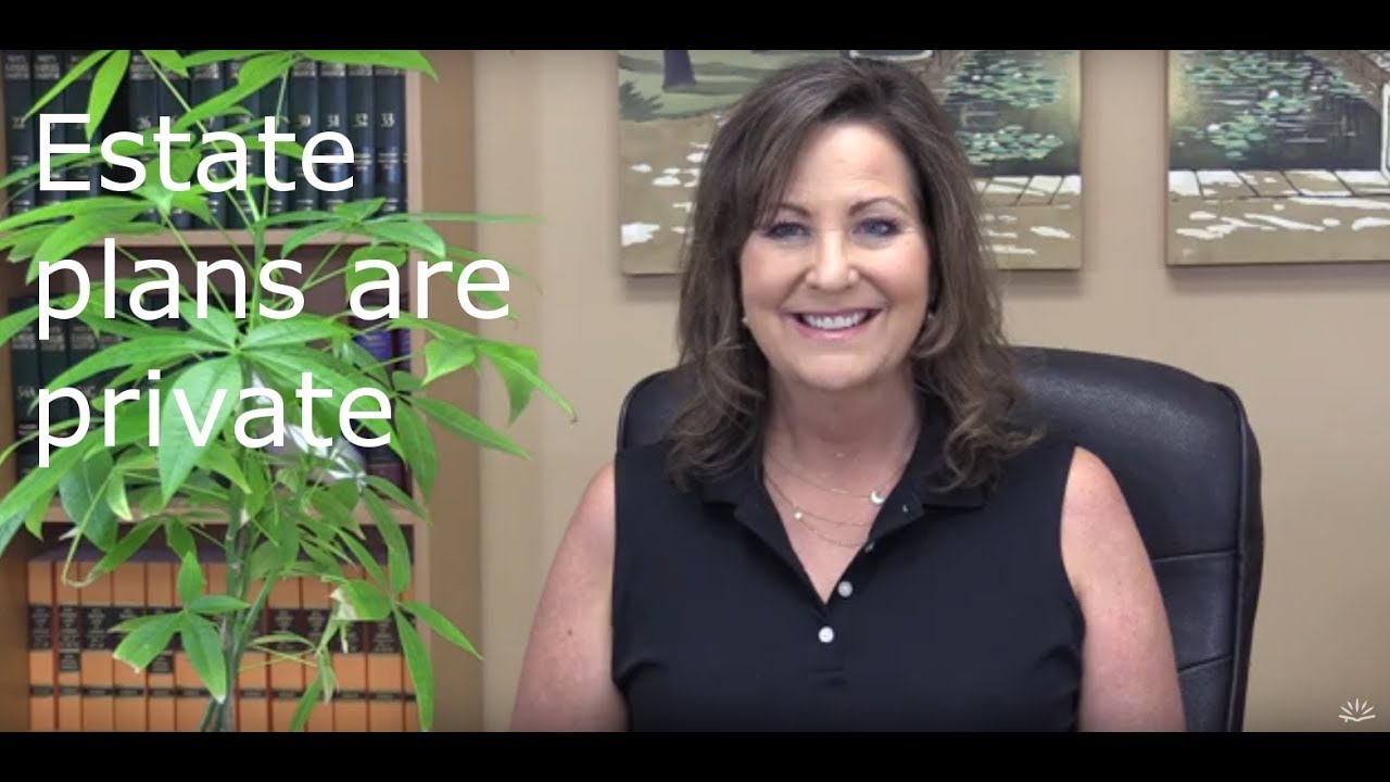 Privacy in estate planning - YouTube
