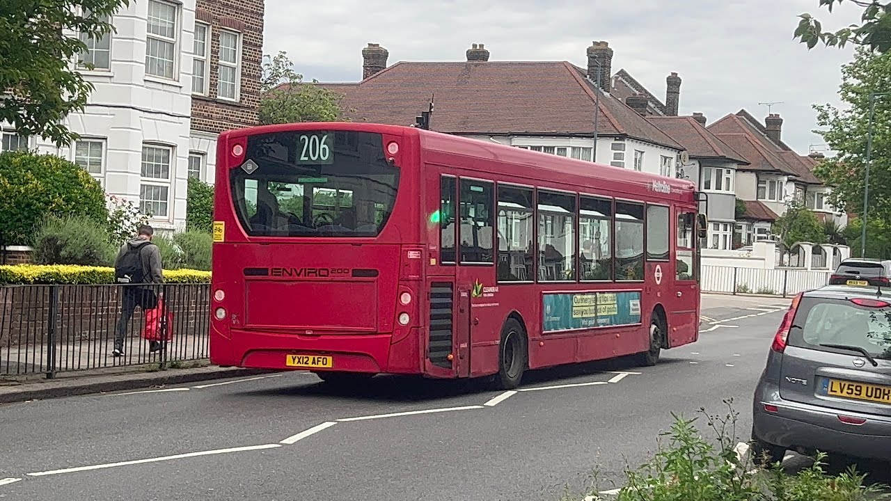 Metroline London YX12AFO DEL1975 on Route 206 8/7/24 - YouTube